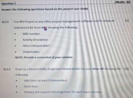 Question 3(Marks: 30)Answer the following questions | Chegg.com