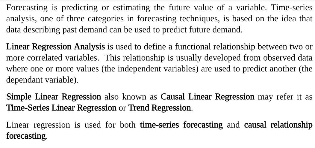 Solved Forecasting Is Predicting Or Estimating The Future 5360