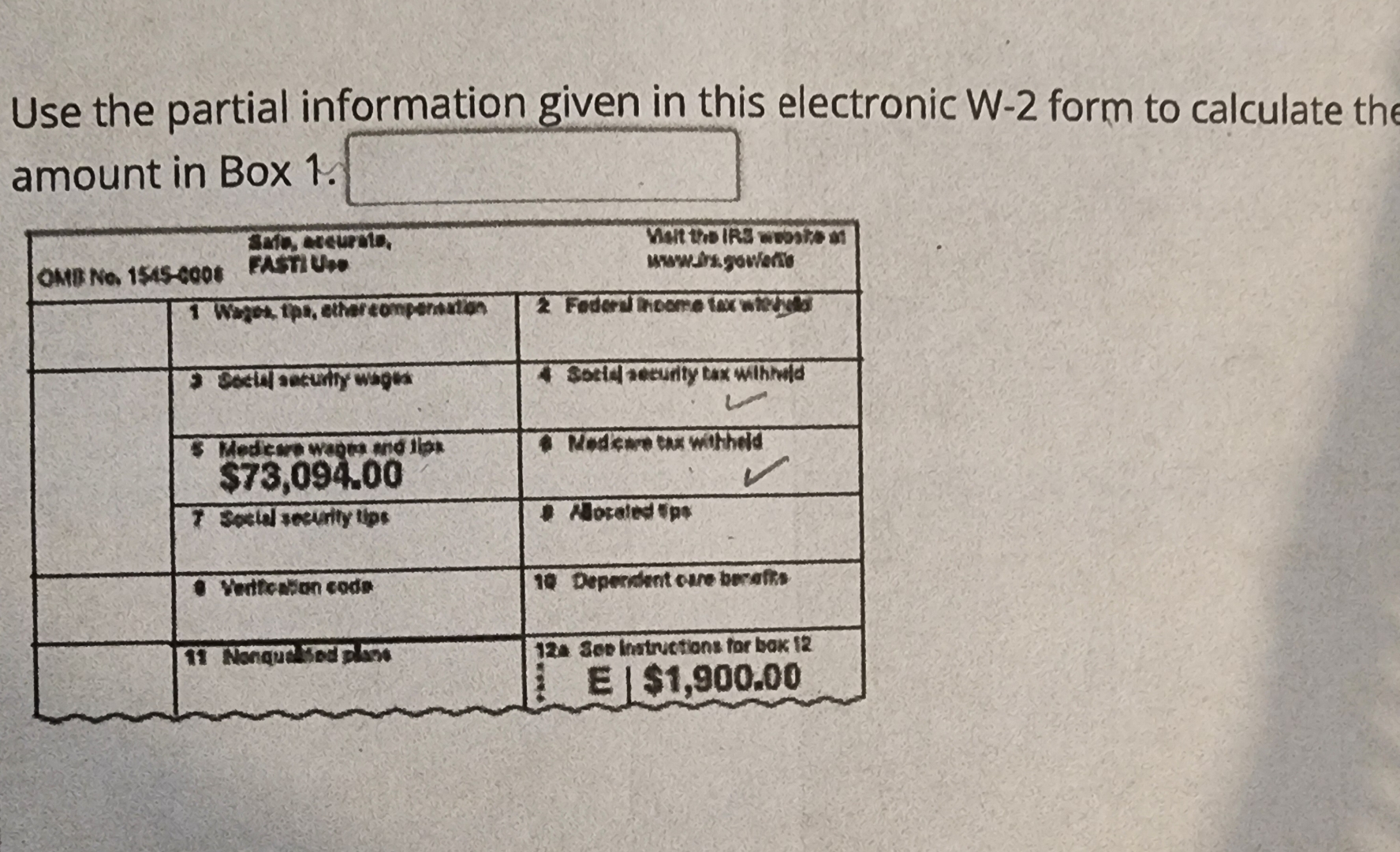 Solved Use the partial information given in this electronic | Chegg.com