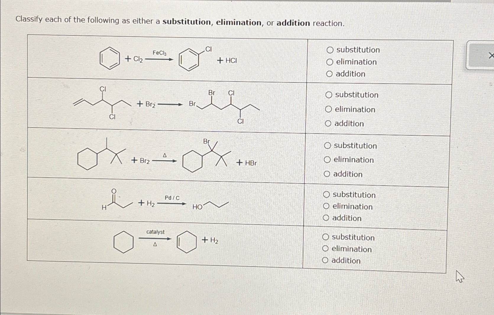 Solved Classify each of the following as either a | Chegg.com