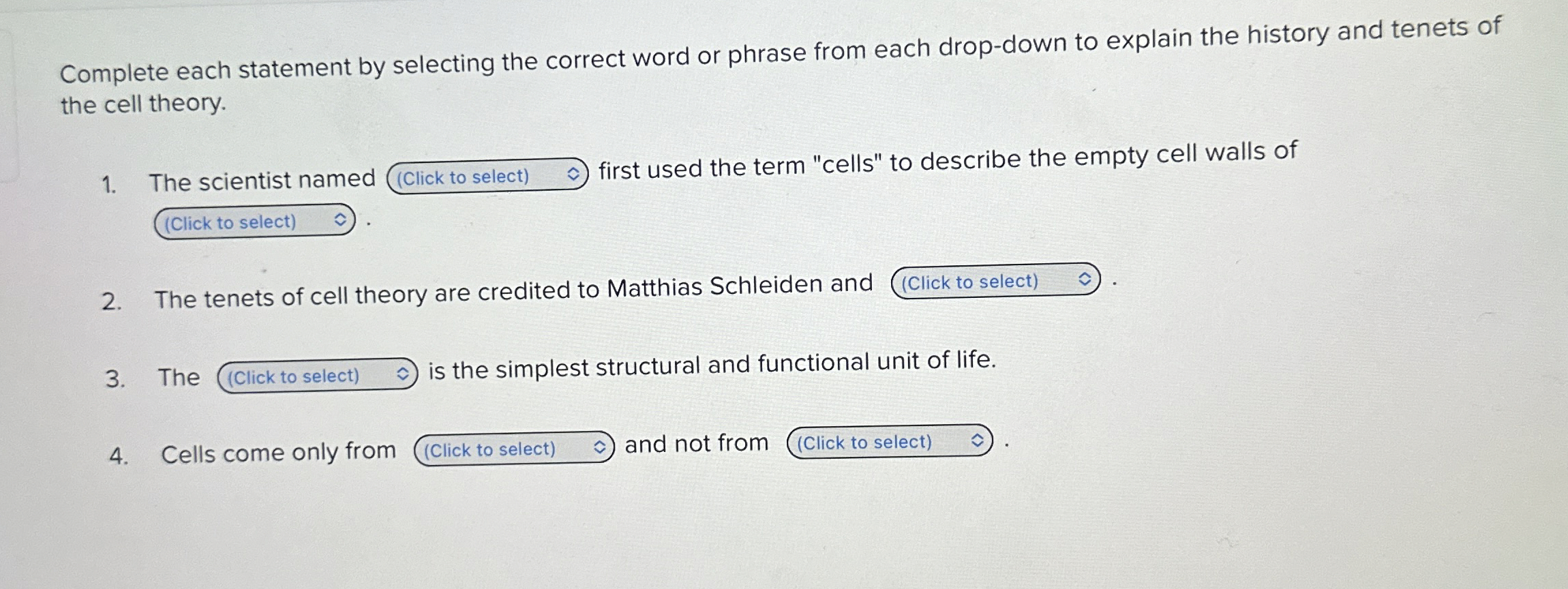 Solved Complete each statement by selecting the correct word | Chegg.com