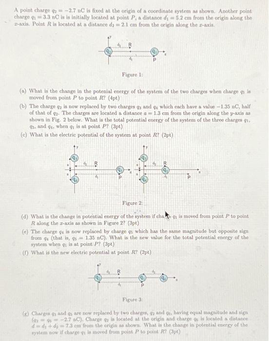 Solved A point charge q2=−2.7nC is fixed at the origin of a | Chegg.com