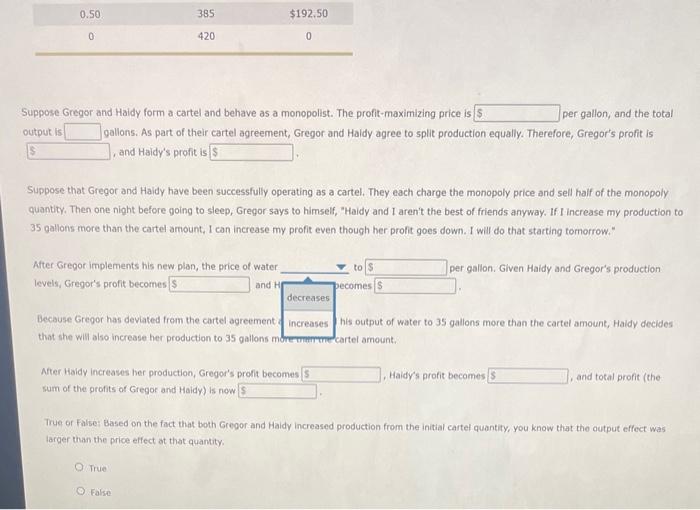 Solved 3. Breakdown of a cartel agreement Consider a town in | Chegg.com