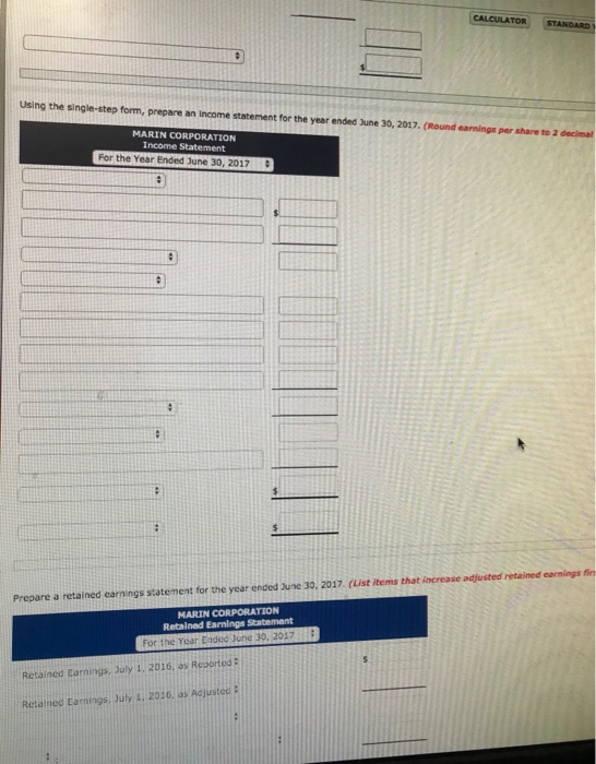 Solved CALCULATOR STANDARD VIEW PRINTER VERSION 4 BACK | Chegg.com