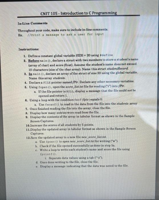 Solved Lab 11 - Files 20 points Objectives: - Reading from a | Chegg.com