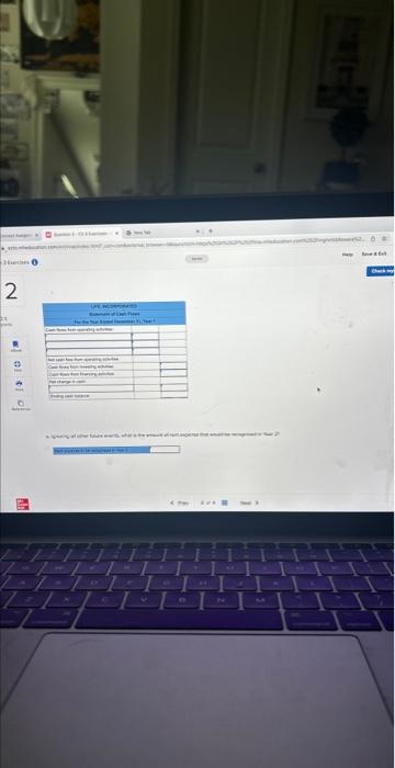Solved Life, Incorporated experienced the following events | Chegg.com