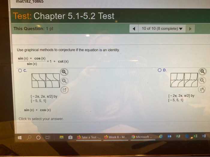 Solved Test: Chapter 5.1-5.2 Test This Question: 1 pt 10 of | Chegg.com