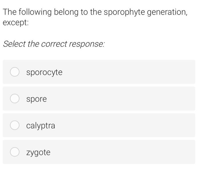 Solved Fill in the blanks: In the alternation of generation | Chegg.com