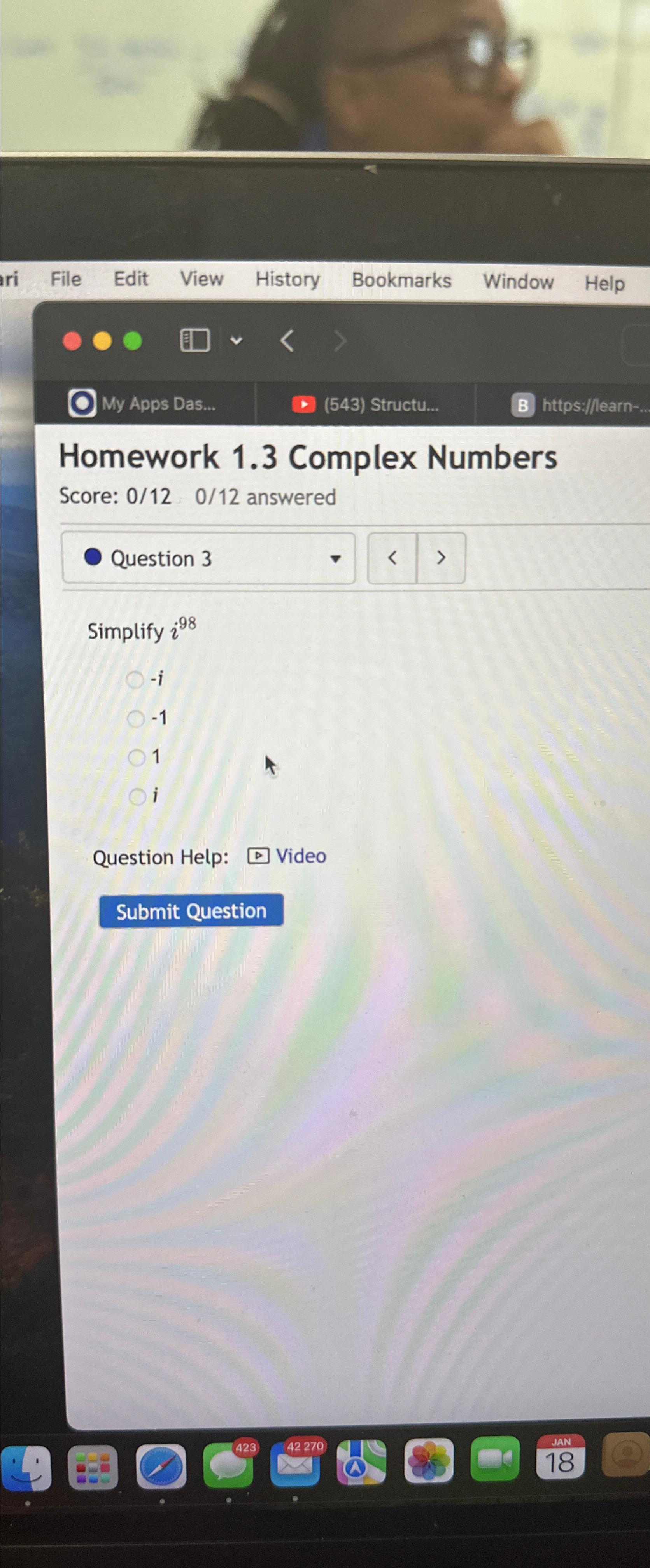 Solved Homework 1 3 ﻿complex Numbersscore 0 12 012