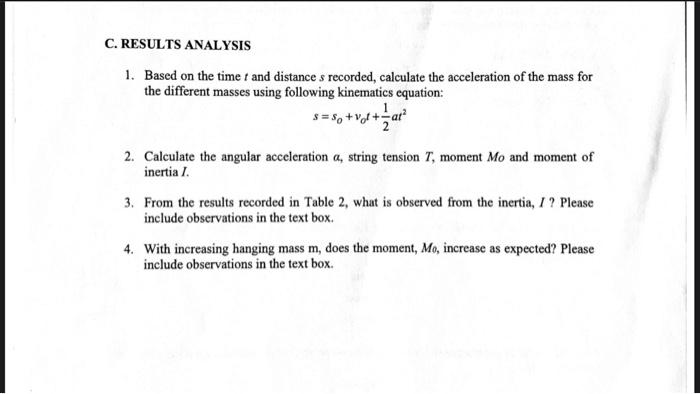 Solved 1. Based on the time t and distance s recorded, | Chegg.com