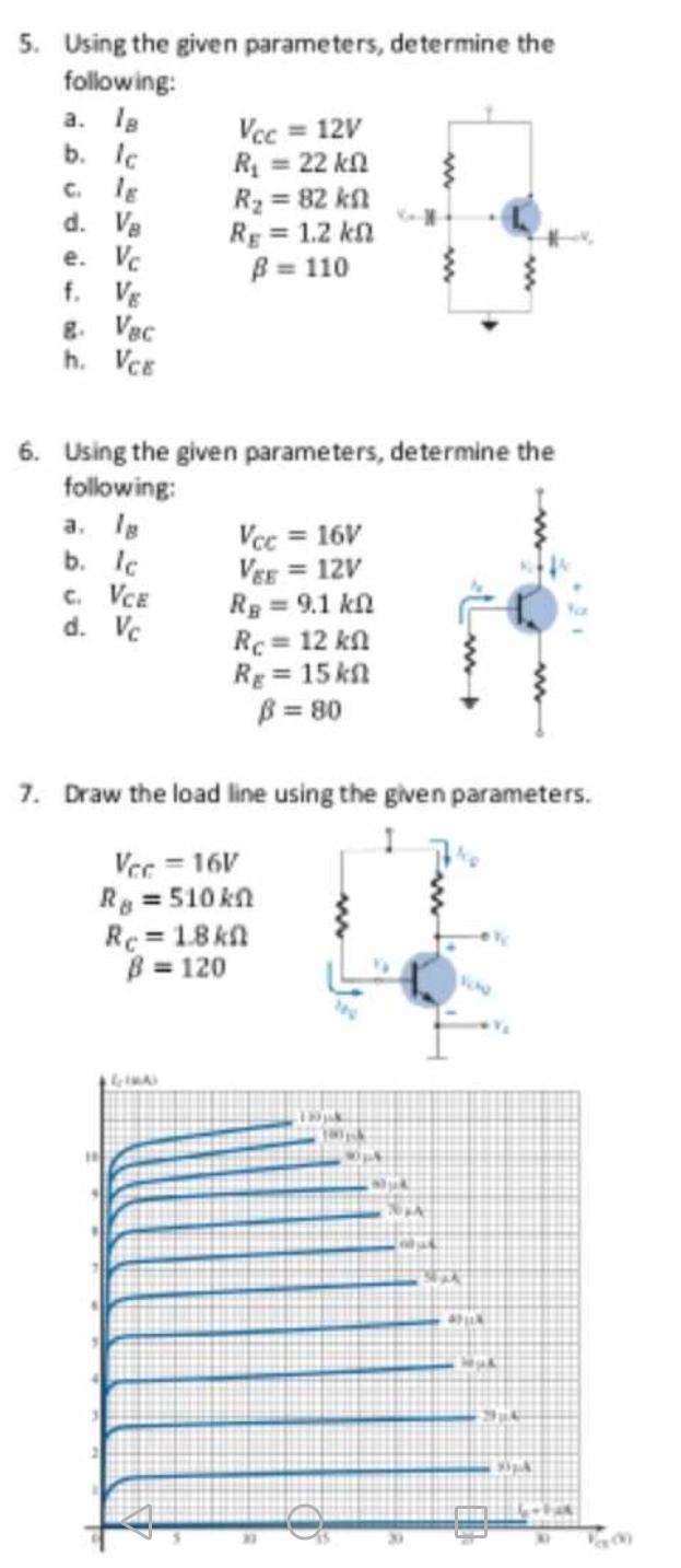 Solved Using the given parameters, determine the | Chegg.com