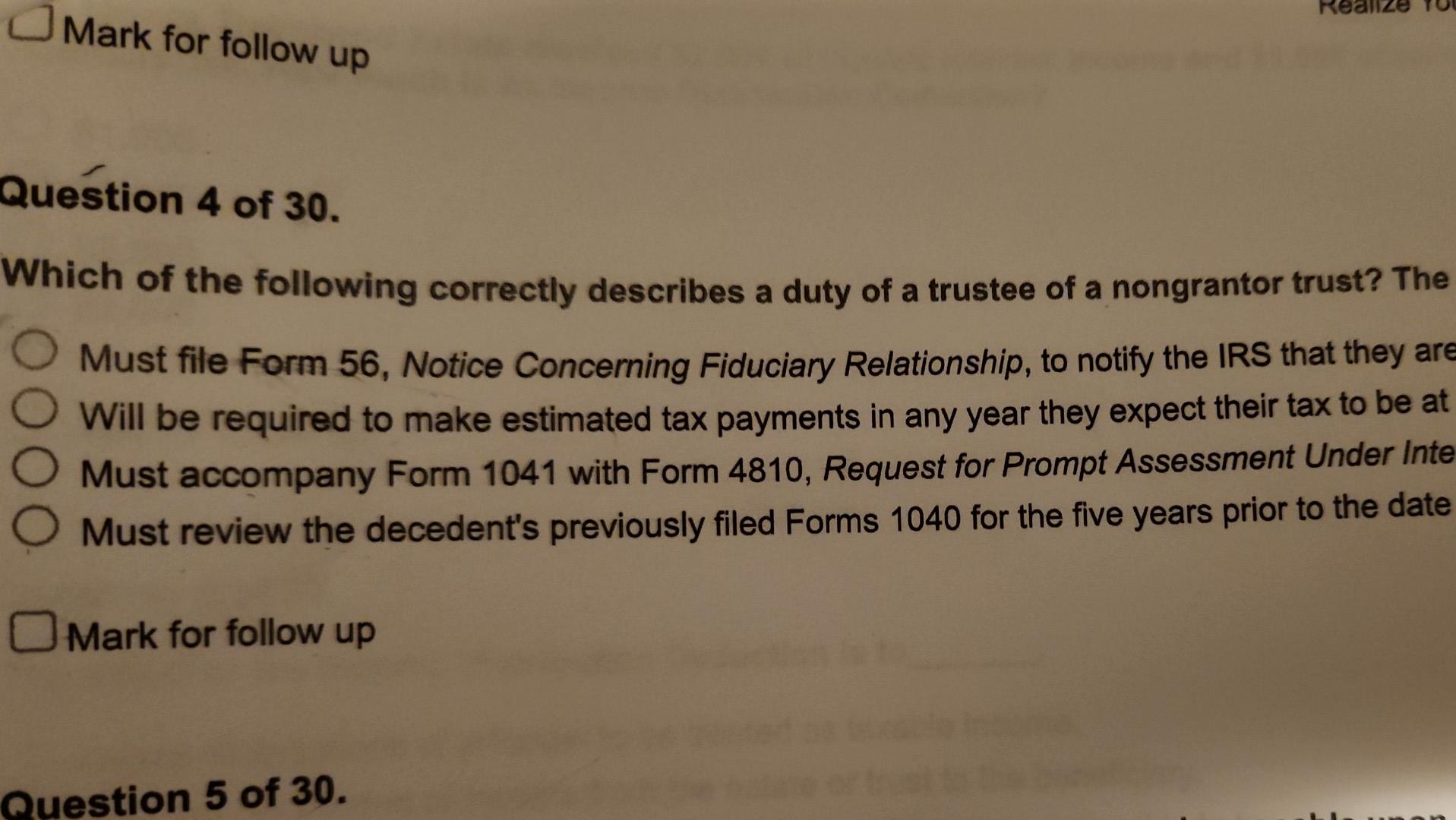 Solved Question 4 of 30. Which of the following correctly | Chegg.com