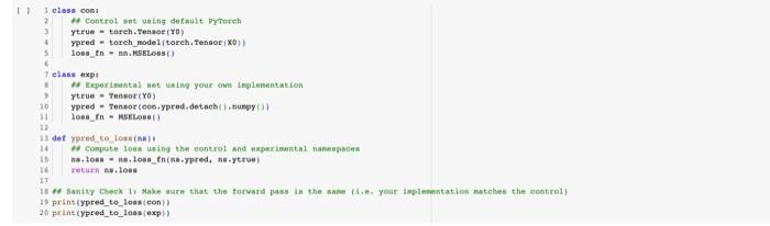 Solved [TODO]: Implement the forward pass in forvard []. - | Chegg.com