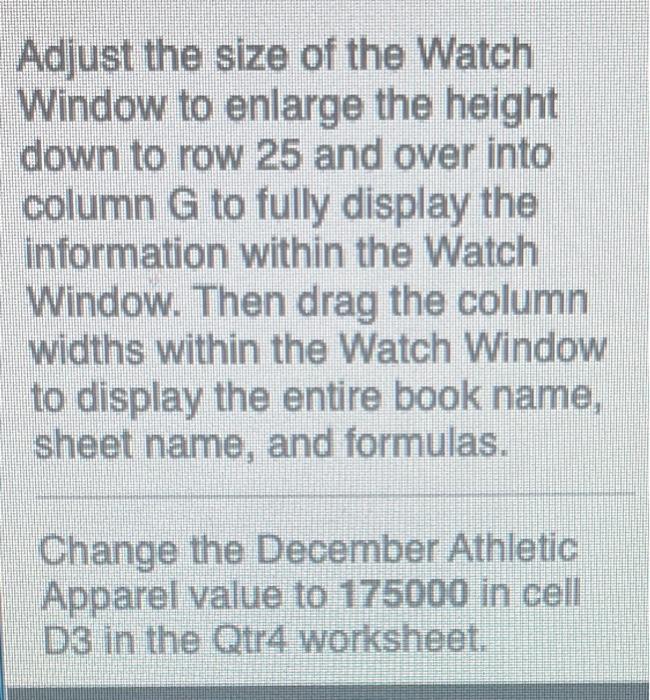 Solved Setup a Watch Window for the range B3:F3 on the | Chegg.com