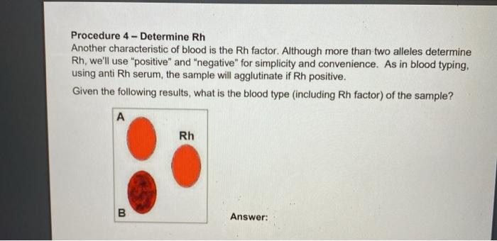 Solved Procedure 4 - Determine Rh Another characteristic of | Chegg.com