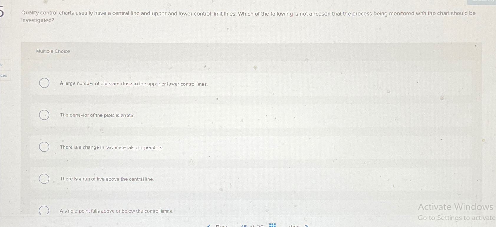Solved investigated?Multiple ChoiceA large number of plots | Chegg.com