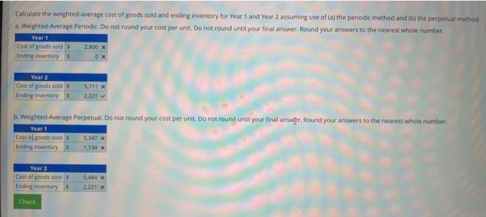 Solved Calculating Weighted-Average Cost Inventory Values. | Chegg.com