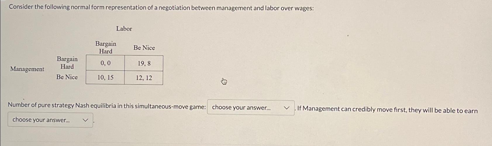 Solved Consider the following normal form representation of | Chegg.com