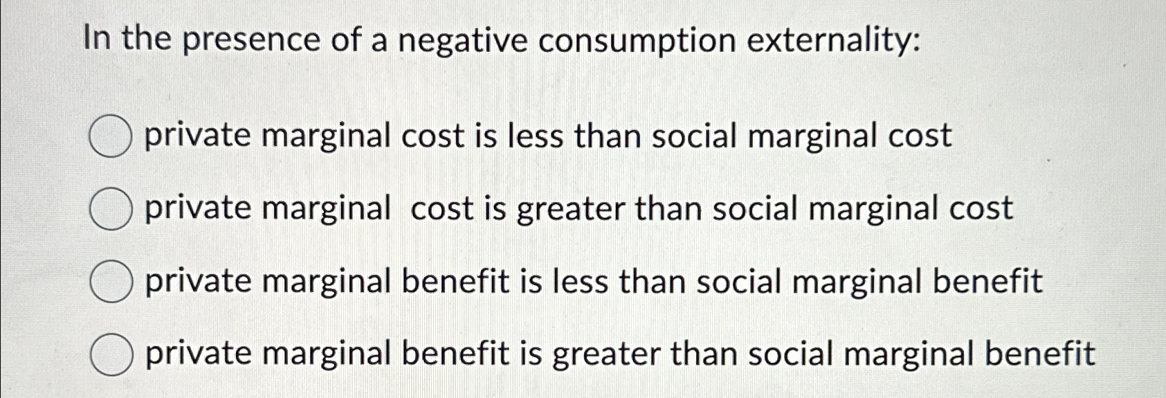 Solved In the presence of a negative consumption | Chegg.com