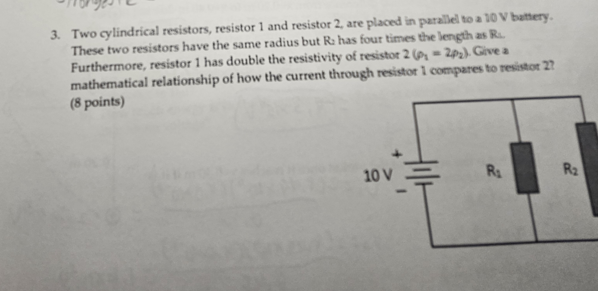 Solved Two cylindrical resistors, resistor 1 ﻿and resistor | Chegg.com