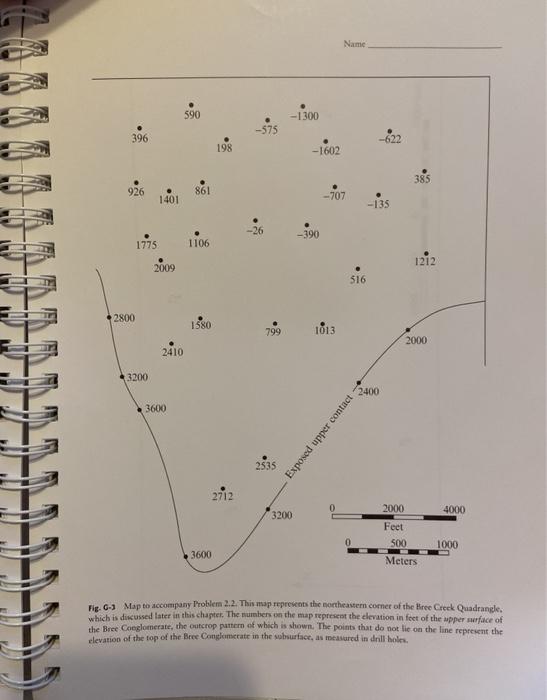 Solved Problem 2.2 Draw structure contours on Fig. G-3. Use | Chegg.com