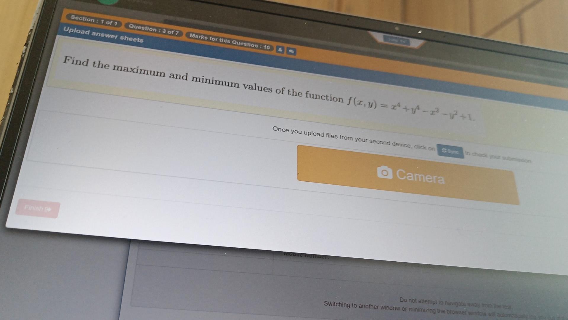 Solved Section 1 Of 1 Question 3 Of 7 Upload Answer