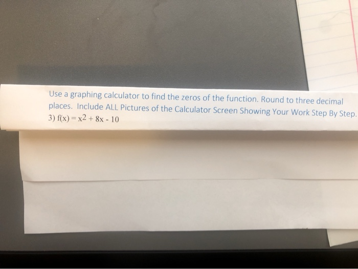 Solved Use a graphing calculator to find the zeros of the | Chegg.com