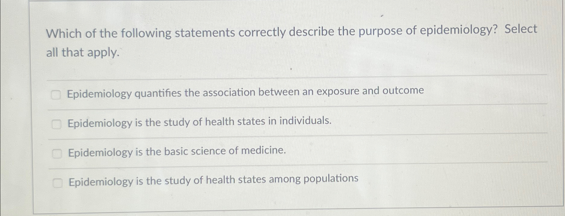 Solved Which of the following statements correctly describe | Chegg.com