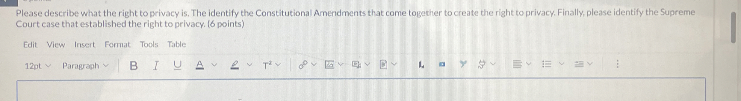Solved Please identify the three civil liberty protections | Chegg.com