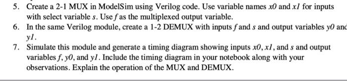 Solved Please Use Modelsim Please Dont Just Show Me The 