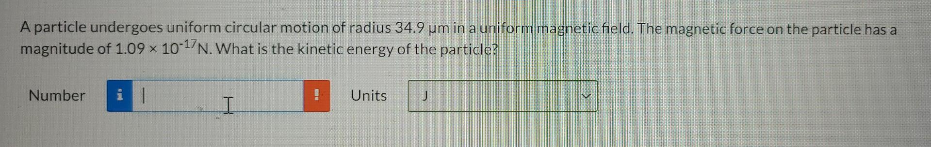 [Solved]: A particle undergoes uniform circular mo