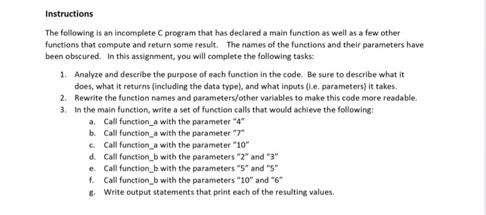 Solved solve using C and make sure that part #1 is answered | Chegg.com
