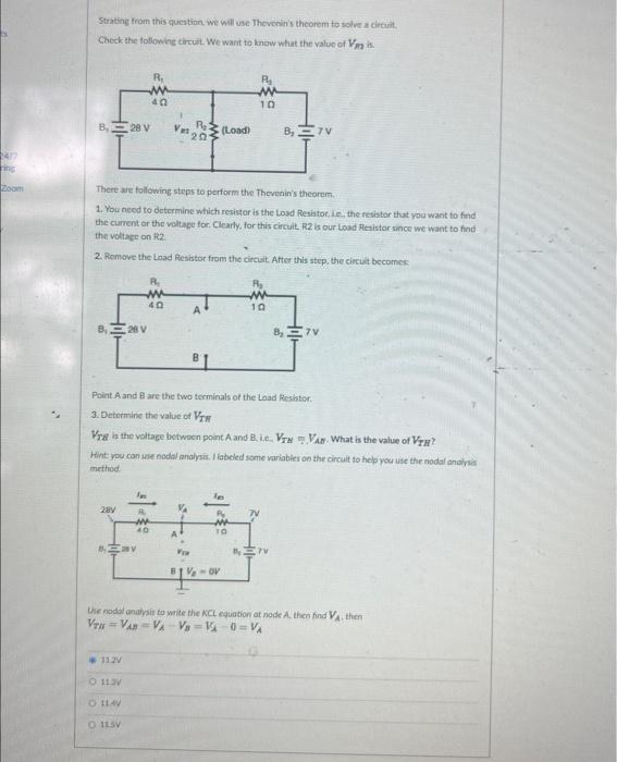 Solved After finding VTR, the next step is: 4. Find RTH, | Chegg.com
