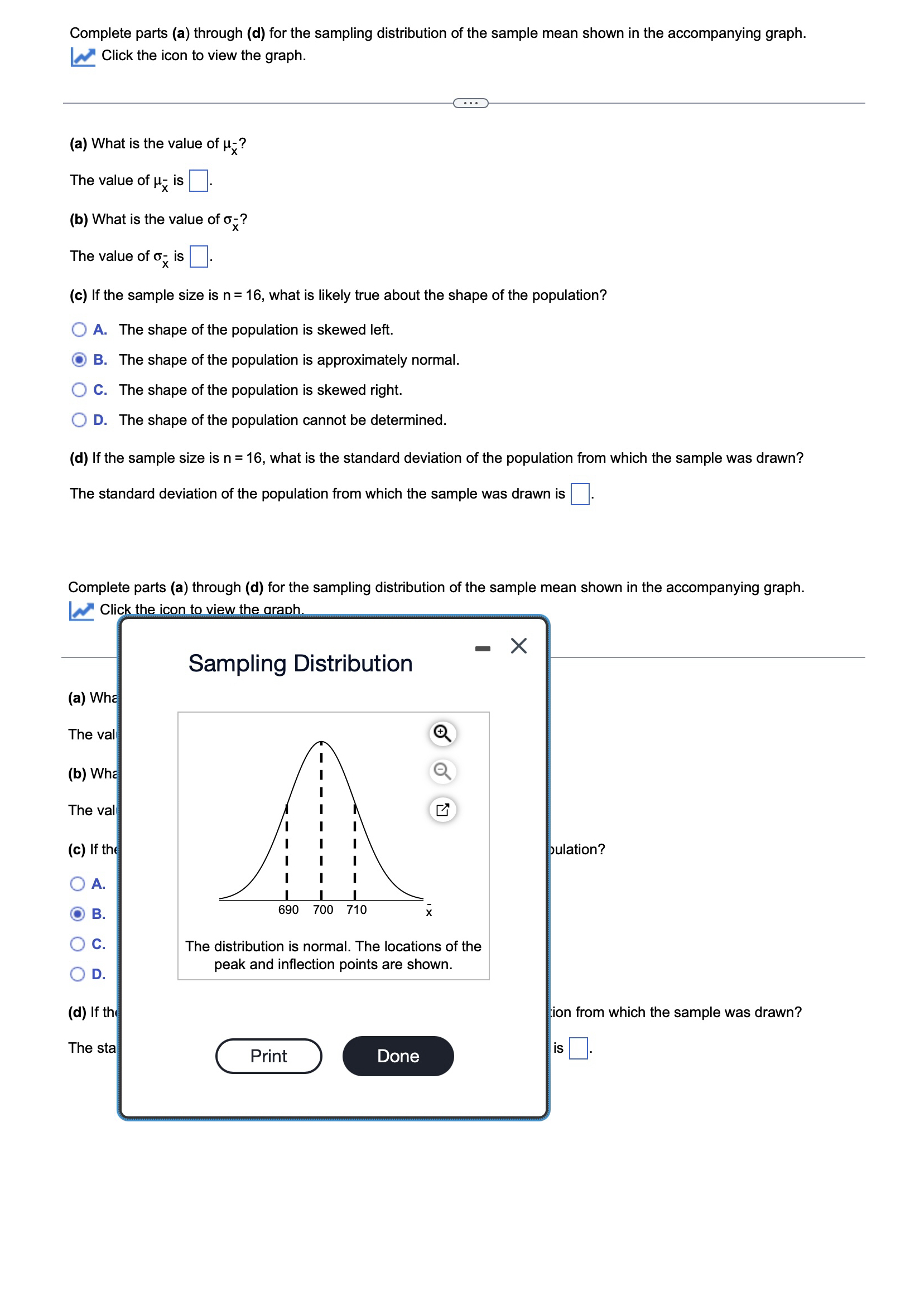 Solved Complete parts (a) ﻿through (d) ﻿for the sampling | Chegg.com