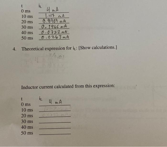 Solved 4. In your report, derive the theoretical expression | Chegg.com