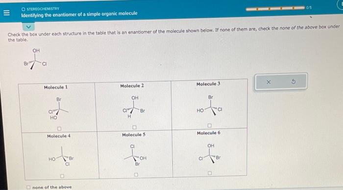 Solved Check the box under each structure in the tabie that | Chegg.com