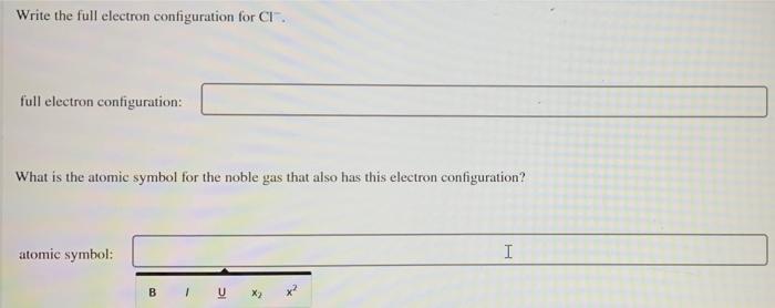 Solved Write the full electron configuration for C. full | Chegg.com