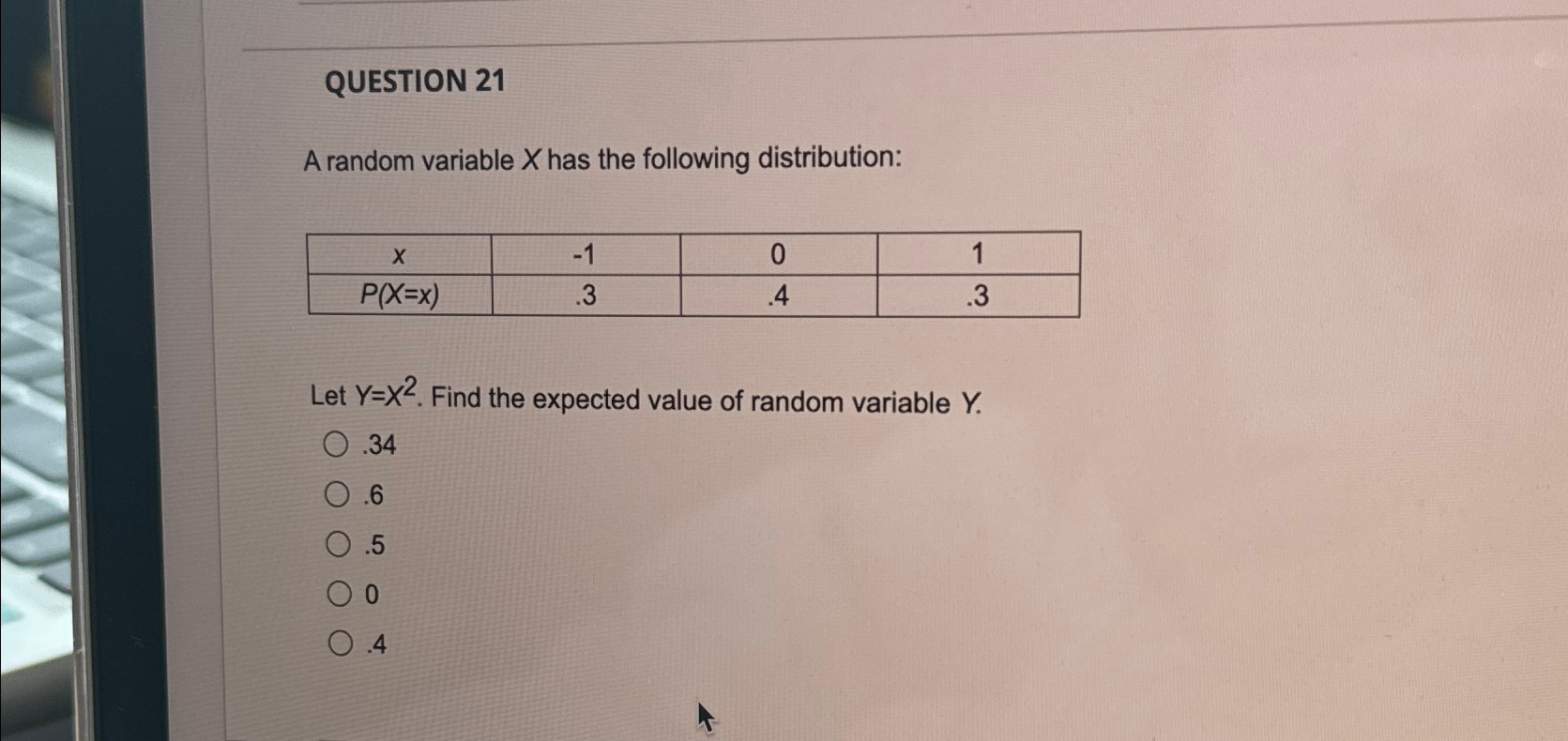 Solved QUESTION 21A random variable x ﻿has the following | Chegg.com