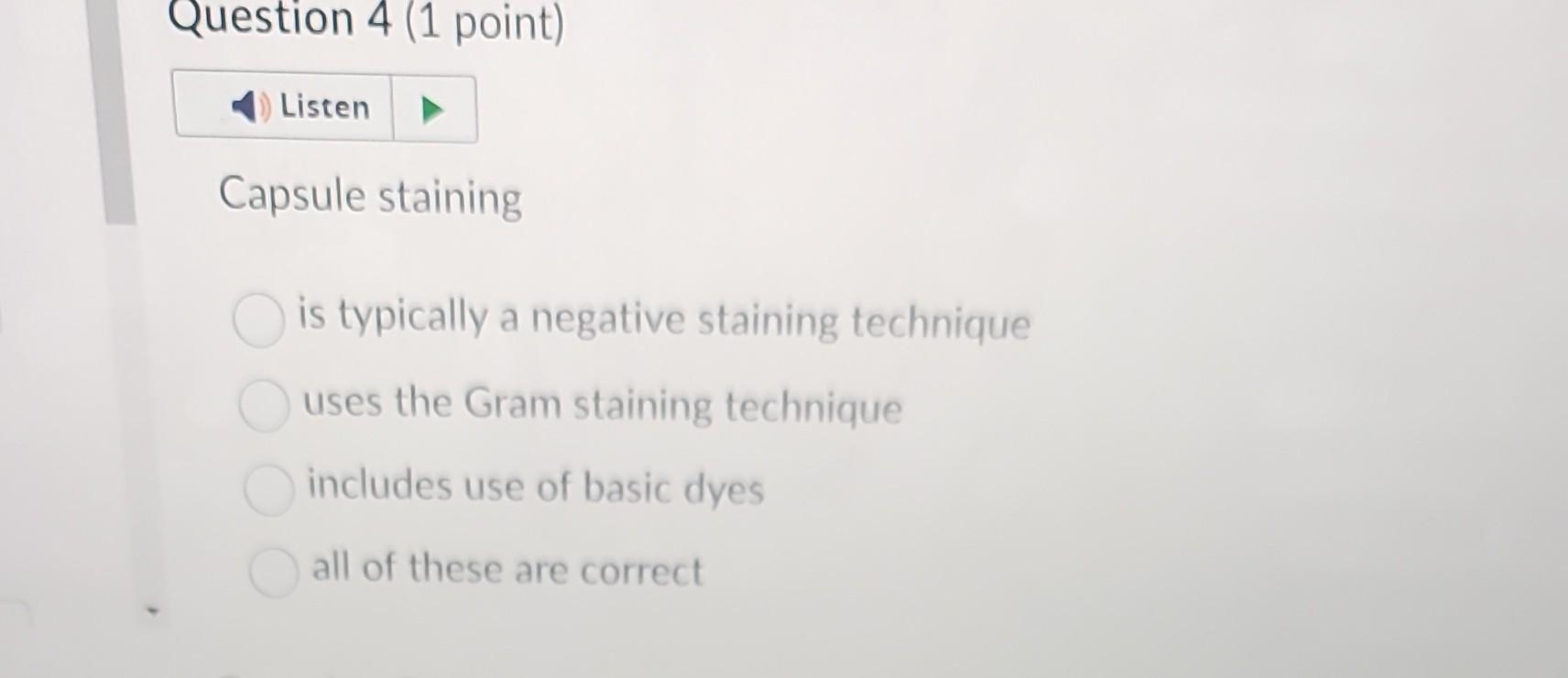 Solved Capsule staining is typically a negative staining | Chegg.com Solved Capsule staining is typically a negative staining | Chegg.com