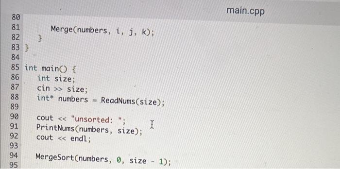The program is the same as shown at the end of the | Chegg.com