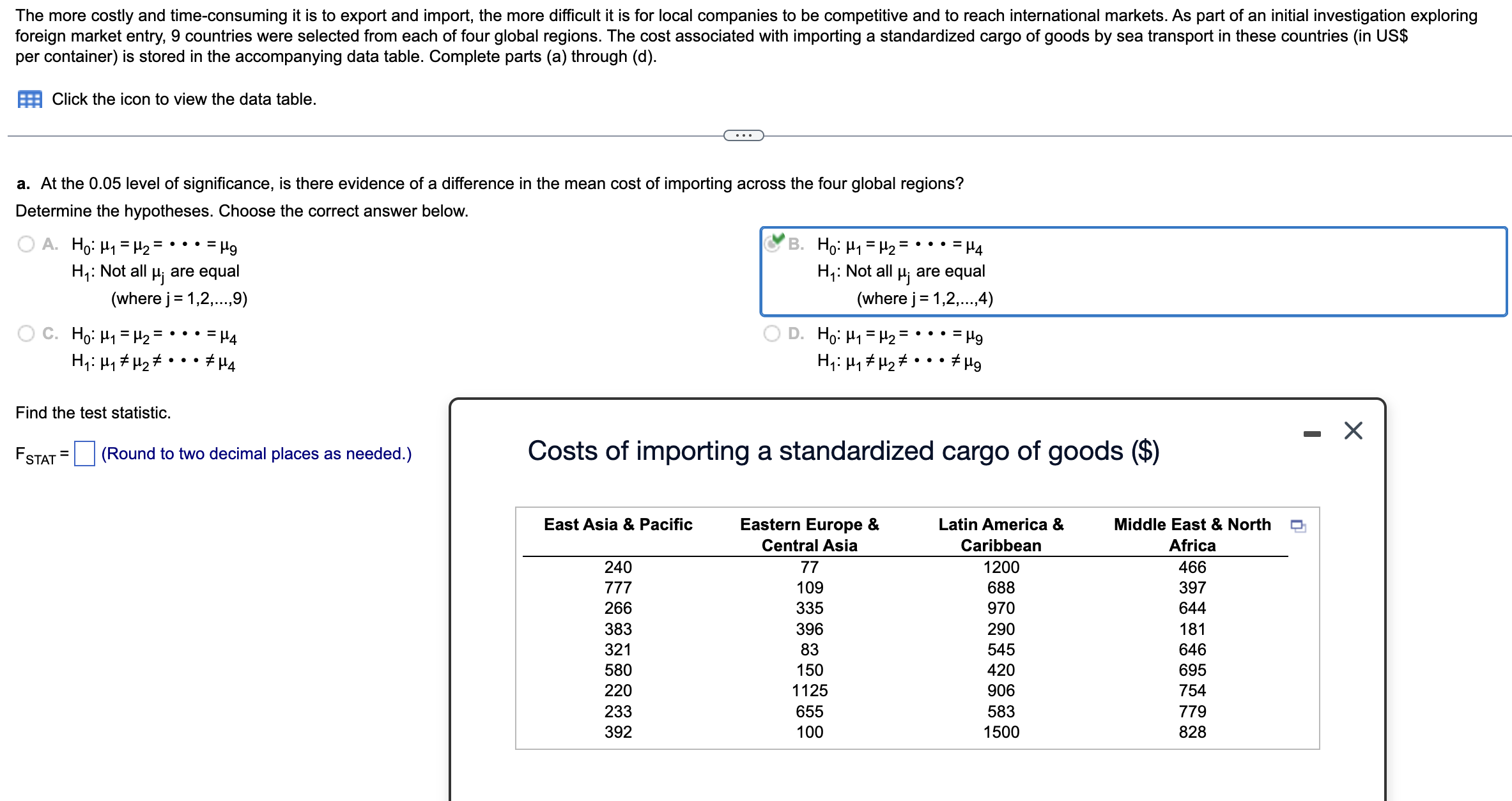 Solved The more costly ﻿and time-consuming it is to ﻿export | Chegg.com