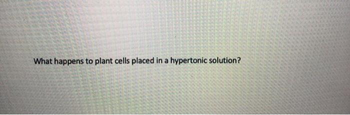 Solved Use the diagram of a cell submerged in a solution, | Chegg.com