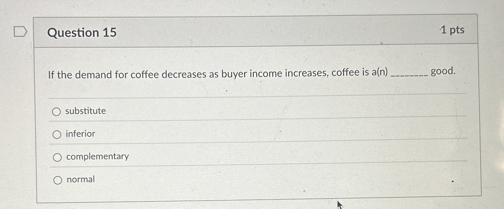 Solved Question 15If the demand for coffee decreases as | Chegg.com Solved Question 15If the demand for coffee decreases as | Chegg.com