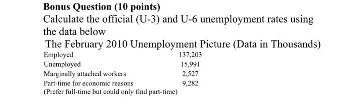Solved Bonus Question (10 points) Calculate the official | Chegg.com