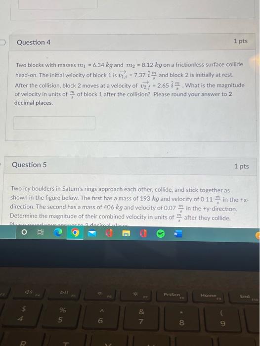 Solved Two blocks with masses m1=6.34 kg and m2=8.12 kg on a | Chegg.com