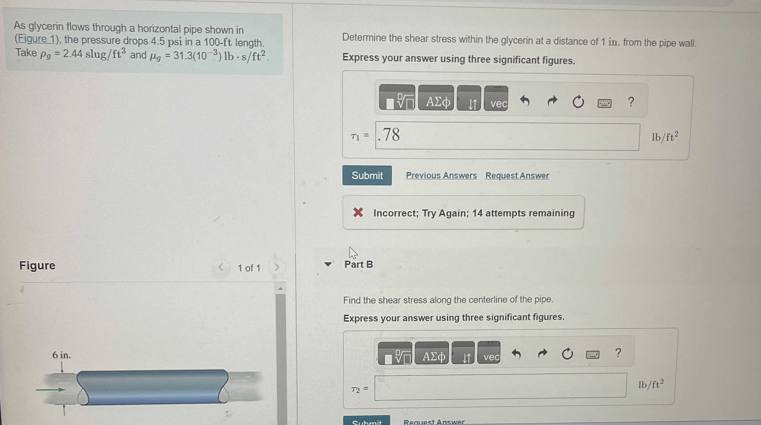 Solved by an EXPERT As glycerin flows through a horizontal pipe shown in | Chegg.com