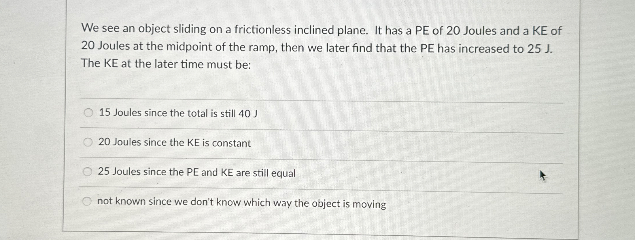 Solved We see an object sliding on a frictionless inclined | Chegg.com