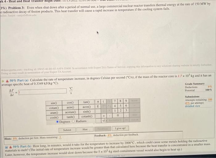 Solved (13\%) Problem 5: On a trip, you notice that a | Chegg.com