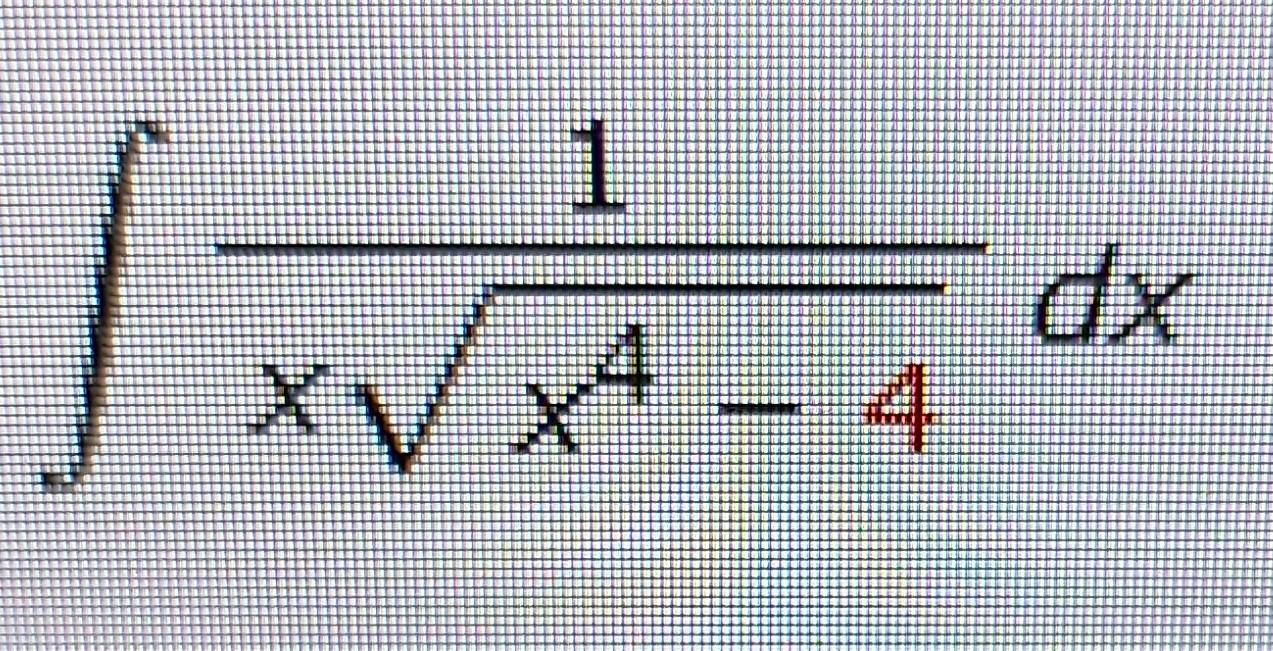 ∫xx4−41dx | Chegg.com