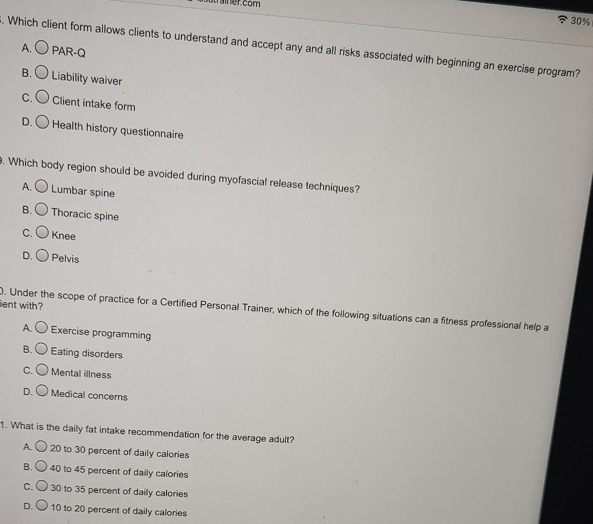 Solved Which client form allows clients to understand and | Chegg.com